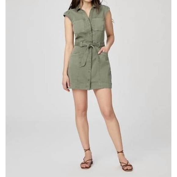 PAIGE | Dresses | New Paige Jaxsyn Dress In Vintage Ivy Green | Poshmark